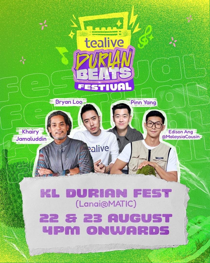 Tealive Launches Limited-Time Durian Drinks to Celebrate National Day ...